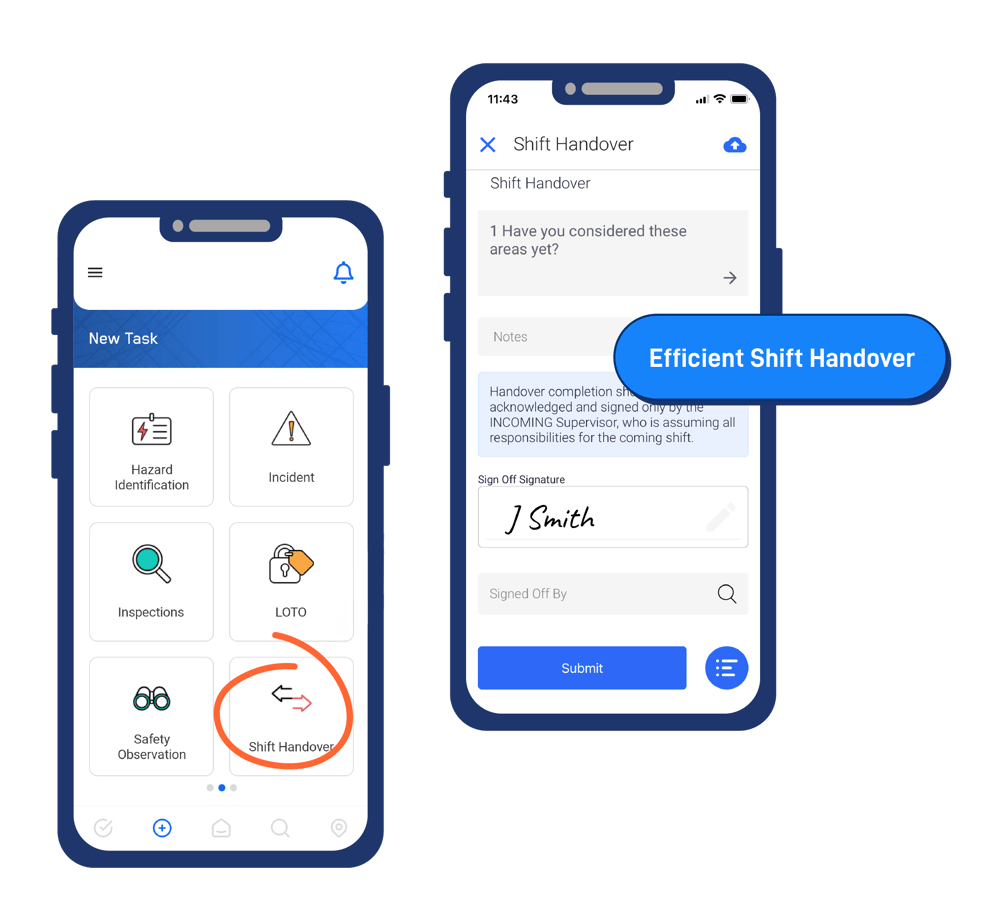 Shift Handover Management Software | Evotix